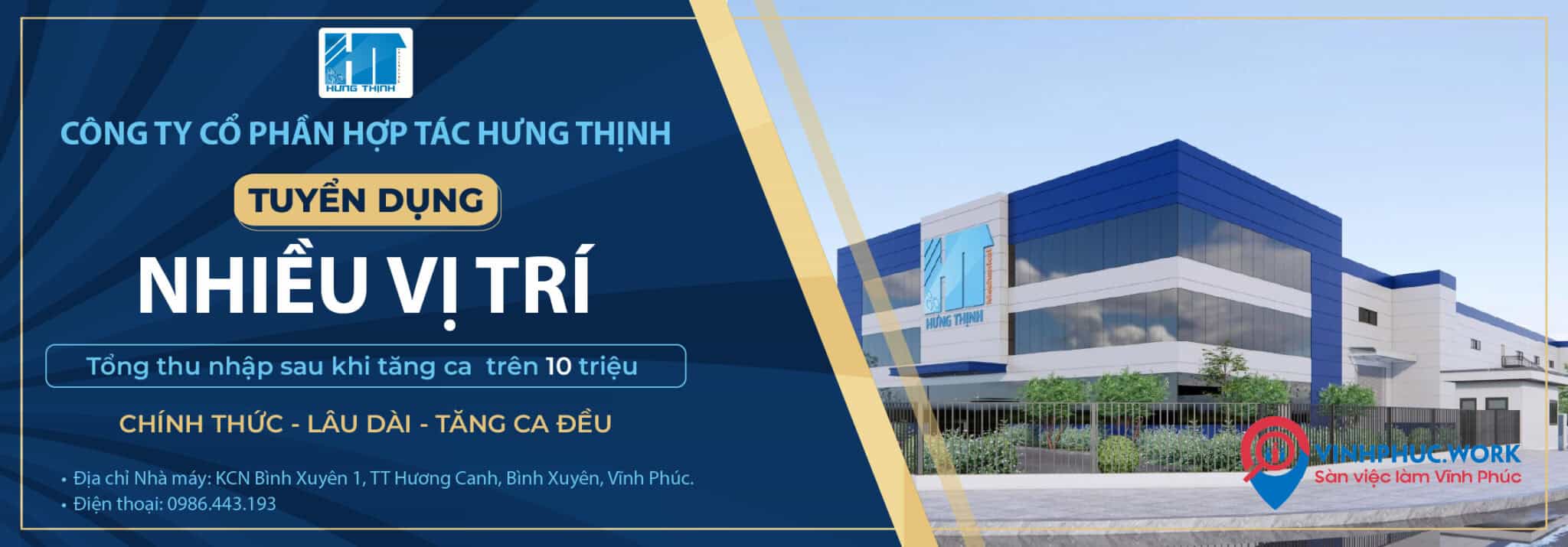 Các Vị trí Tháng 03/2026 - Công ty Cổ phần Hợp tác Hưng Thịnh Tuyển ...